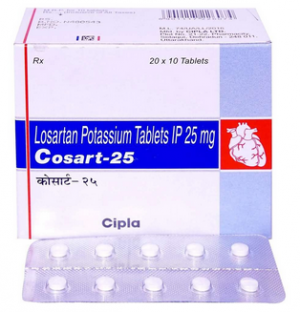 Köpa Cosart® 25mg (Losartan) i Sverige: Visa användning, Biverkningar ...